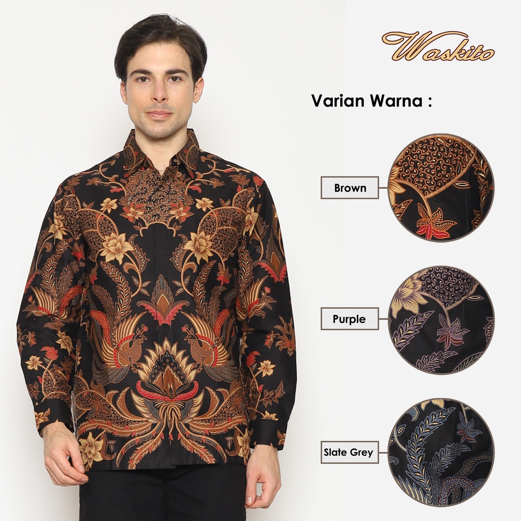 Jual Waskito Kemeja Batik Katun KB 101033 | Shopee Indonesia
