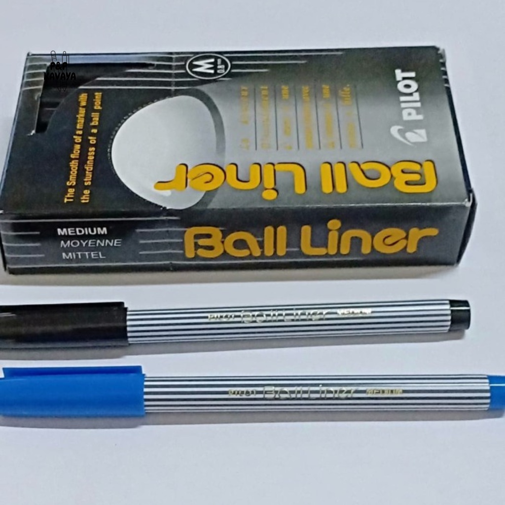 Jual Pena / Ballpoint Pilot Balliner (warna Hitam/Biru) | Shopee Indonesia