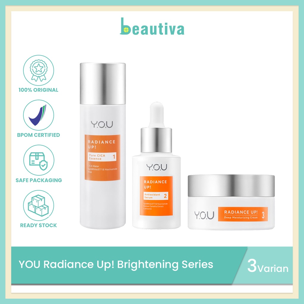 Jual YOU Radiance Up Brightening Series | Pure Cica Essence ...