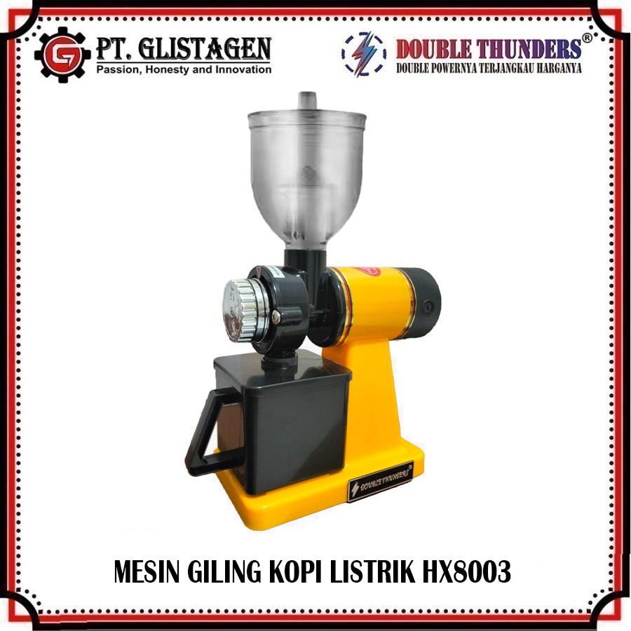 Jual Mesin Giling Biji Kopi Listrik DT-HX8003 Double Thunders | Shopee ...