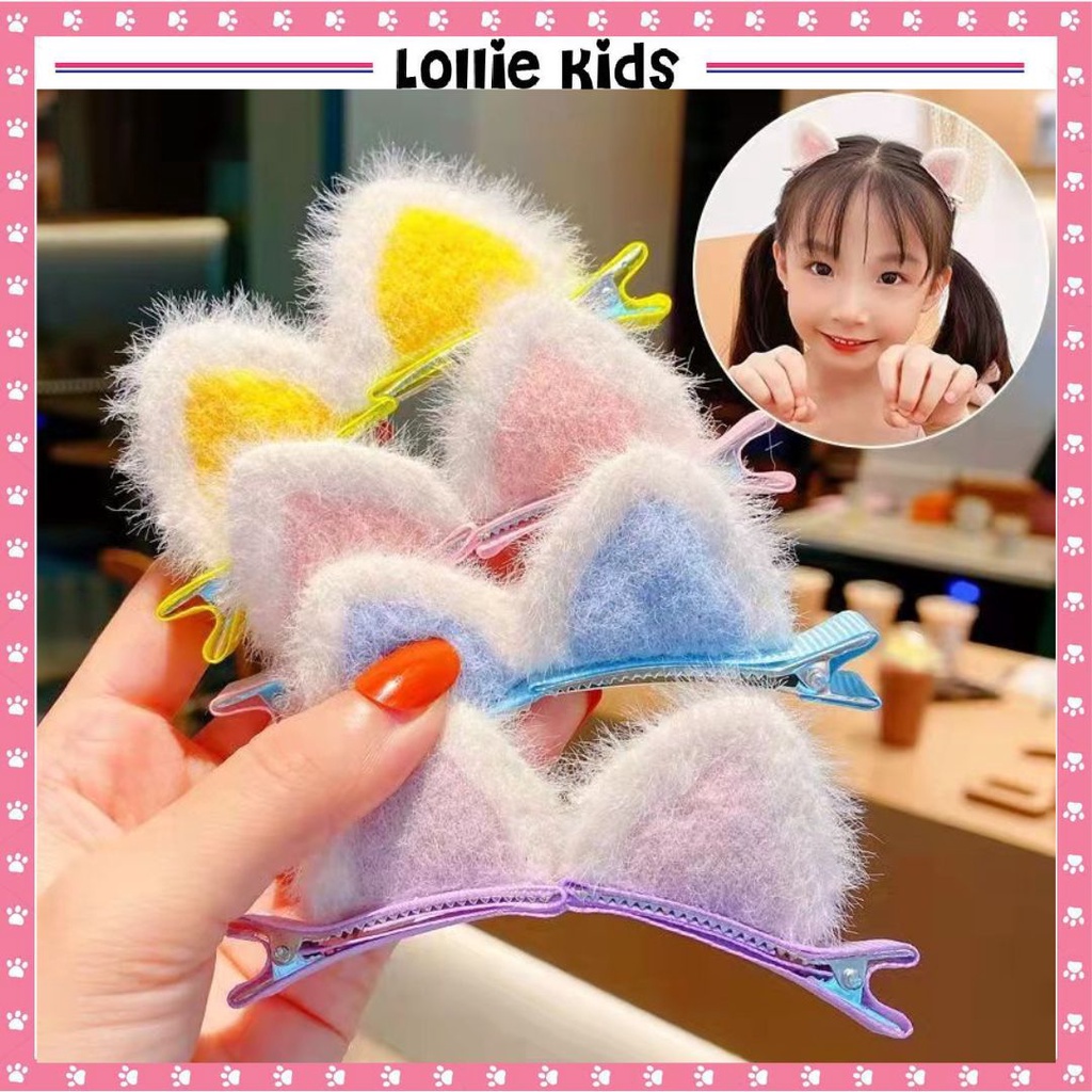 Jual SET JEPIT RAMBUT MODEL TELINGA KUCING / JEPIT RAMBUT ANAK LUCU ...