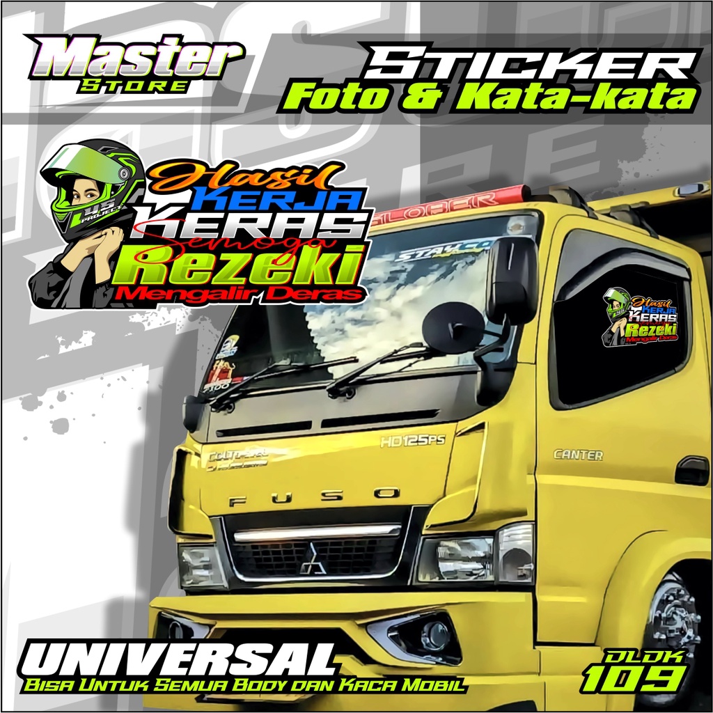 Jual Sticker Kata-kata Keren, Motivasi, Lucu Motif HASIL KERJA KERAS ...