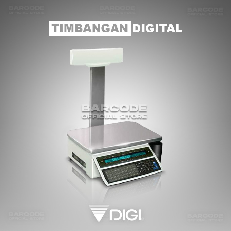 Jual Timbangan Buah Sayur DIGI SM100 P / DIGI SM 100 P Print Label Harga Minimarket Supermarket ...