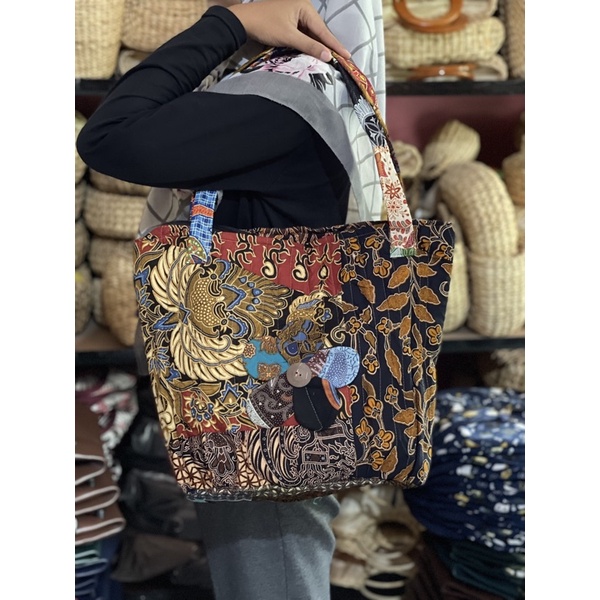 Jual Tas batik perca/tas oleh2 khas Jogja | Shopee Indonesia