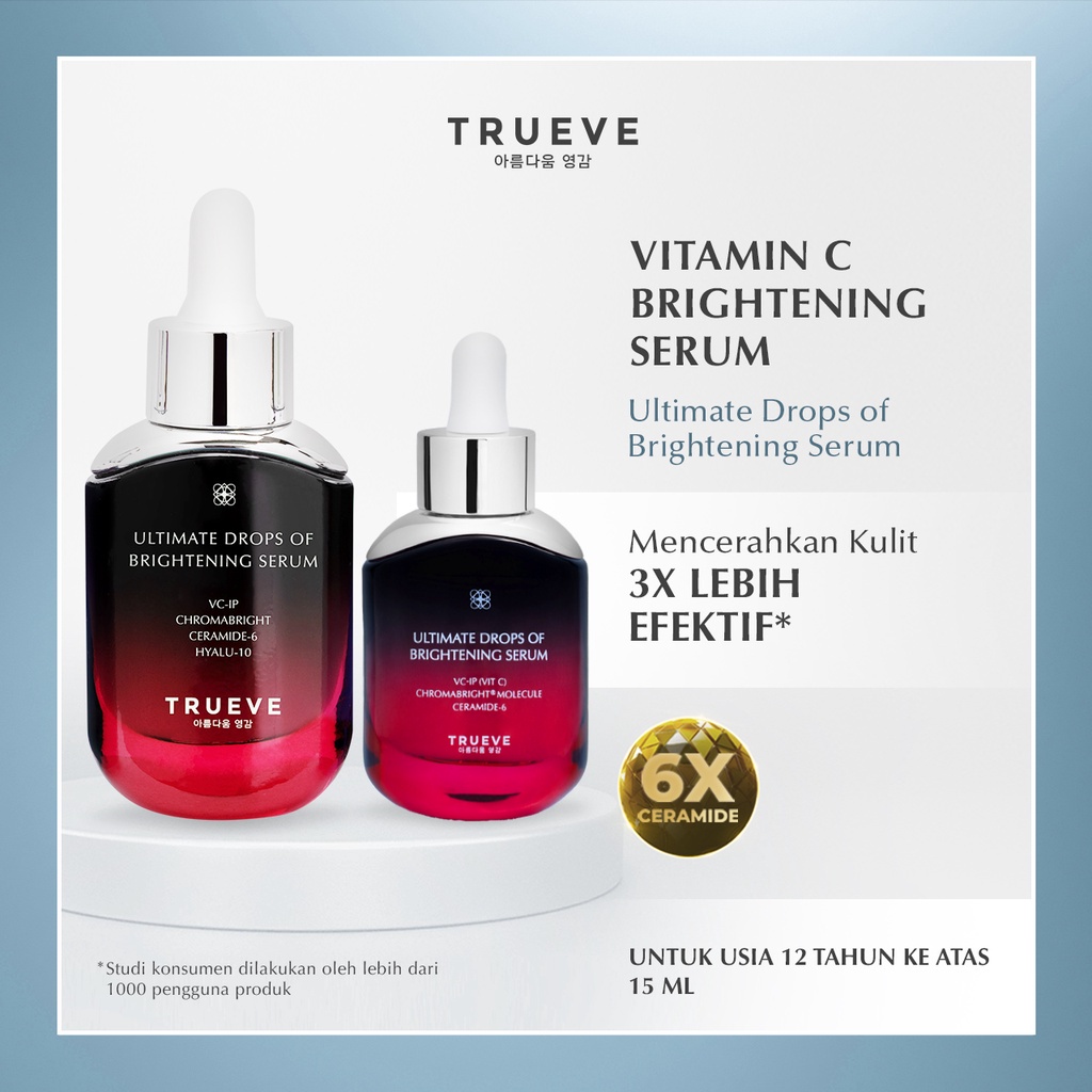 Jual TRUEVE Ultimate Drops of Brightening Serum Vitamin C Mencerahkan ...