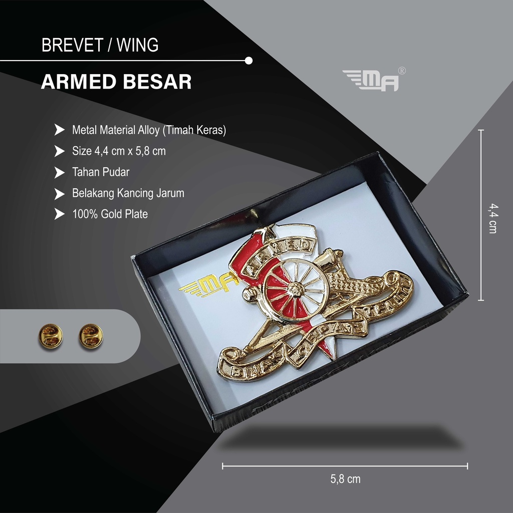 Jual Brevet Wing Armed Brivet Pin | Shopee Indonesia