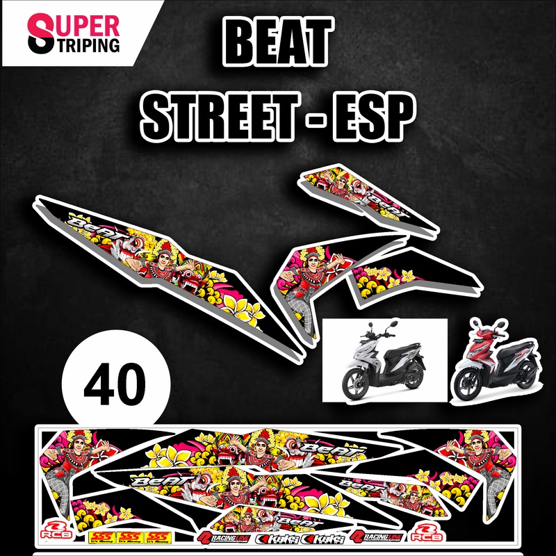 Jual STICKER BEAT STREET ESP Varian 40 - Tahun 2017 2018 2019 Desain ...