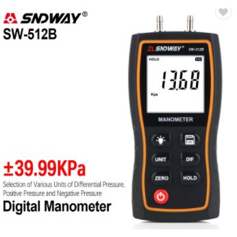 Jual Pem Sndway Digital Manometer Air Pressure Tekanan Udara Sw-512B 39.99Kpa | Shopee Indonesia