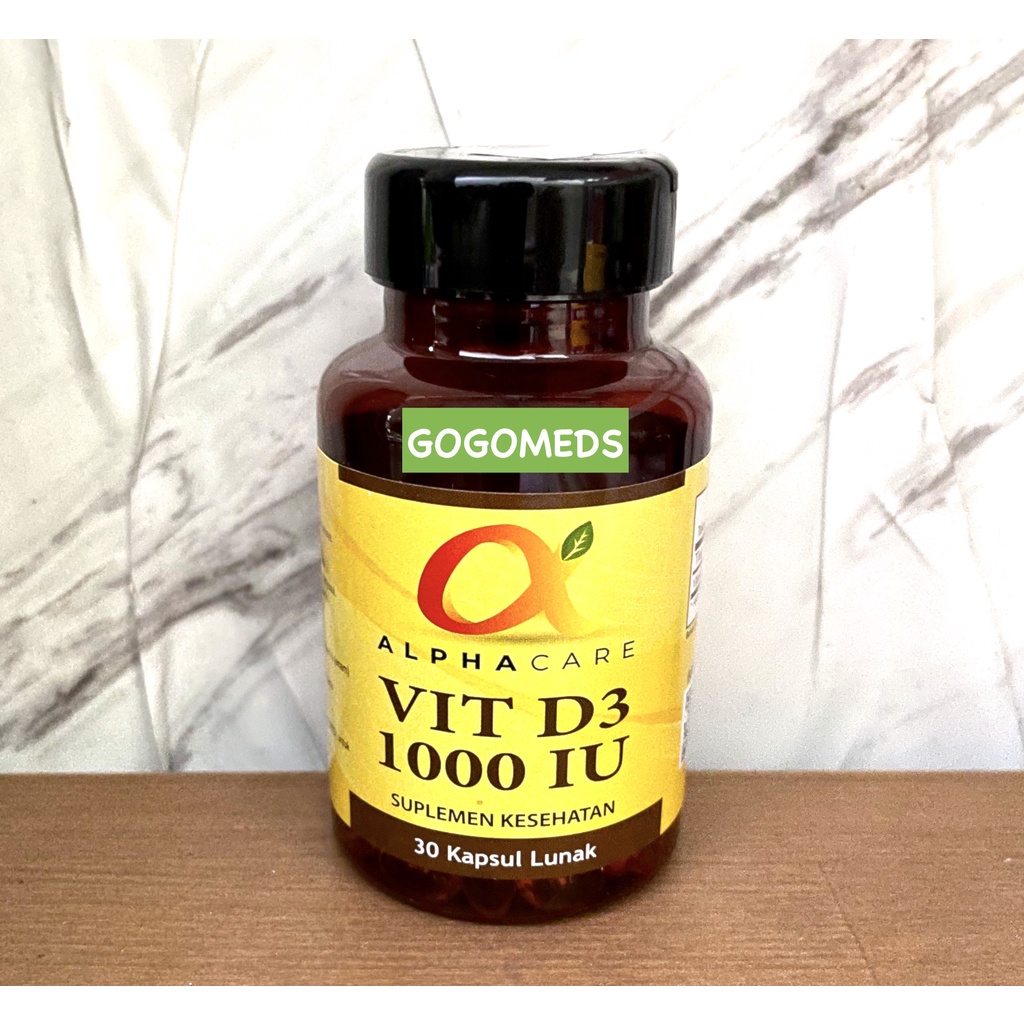 Jual ALPHACARE VITAMIN D3 1000 IU ISI 30 KAPSUL LUNAK ALPHA CARE ...