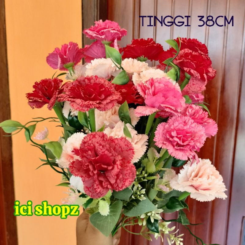 Jual Bunga Anyelir Jumbo X7 Bunga Artificial | Shopee Indonesia