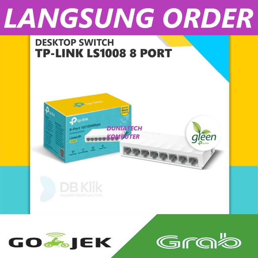 Jual SWITCH TPLINK 8 PORT SWITCH HUB 8-PORT 10/100 TP-LINK 8 PORT ...