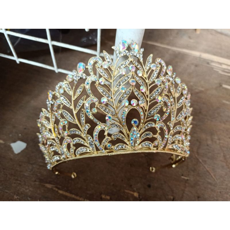 Jual mahkota pengantin /mahkota weding/mahkota hijab gold | Shopee ...