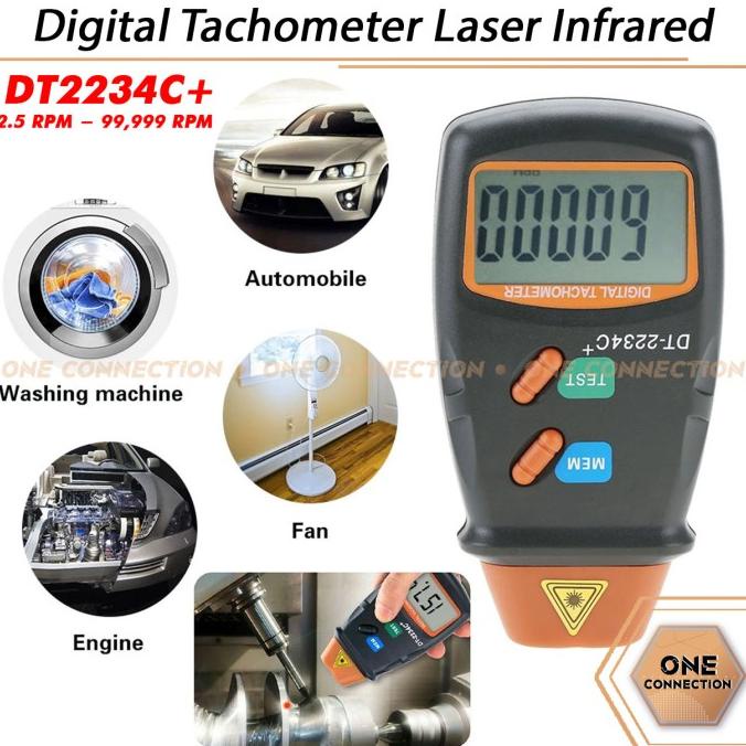Jual LCD Digital Laser Infrared Tachometer RPM Alat Ukur Kecepatan ...