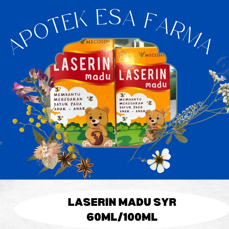 Jual Laserin Madu Sirup 60 ml & 100 ml Obat Batuk Anak Obat Batuk ...