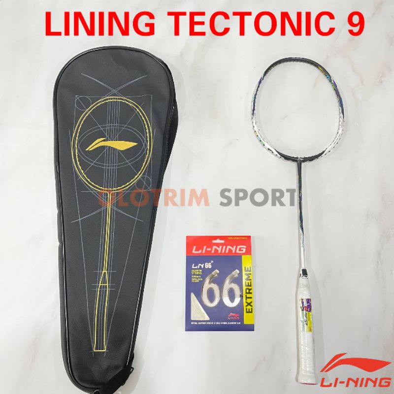 Jual Raket Badmiton Lining Tectonic 9 Limited Special Edition Set 32lbs ...