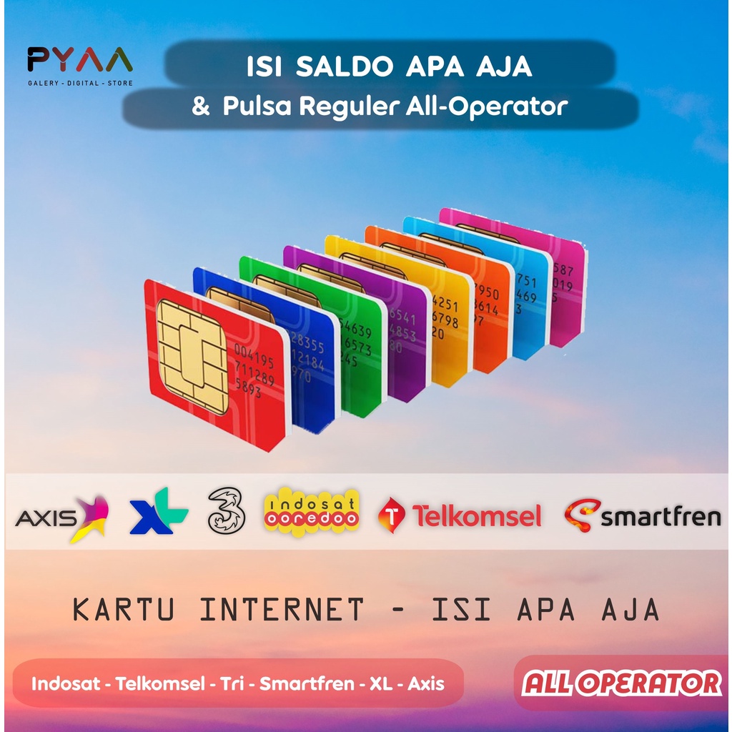 Jual KHUSUS PERDANA ISI PULSA APA AJA NOMINAL SEDANG | Shopee Indonesia