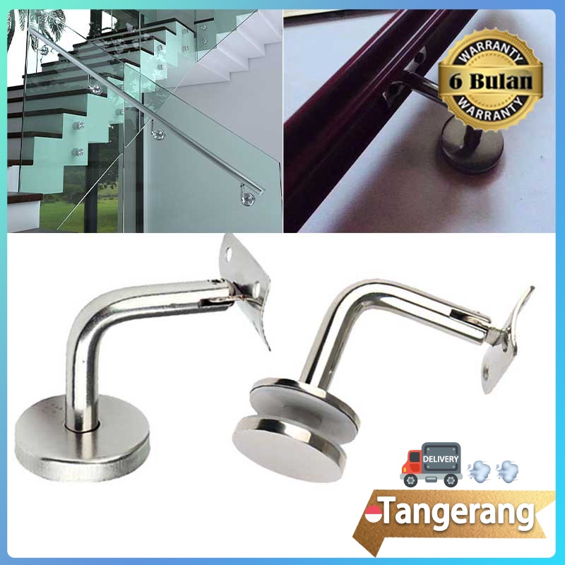 Jual Bracket Handrail Stainless 201 Tembok Adjustable Flexible 60x60 Mm ...
