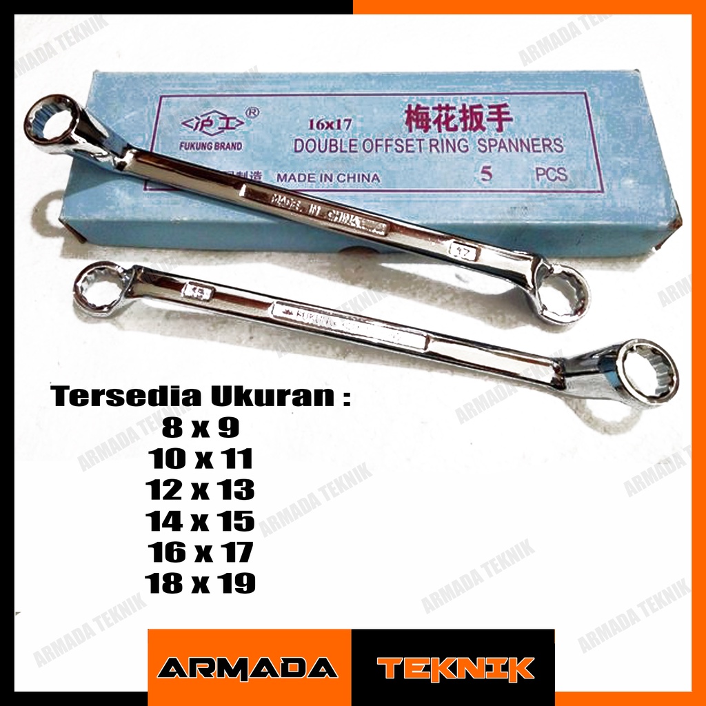 Jual Kunci Double Ring Fukung Shanghai 8 -19 mm | Shopee Indonesia