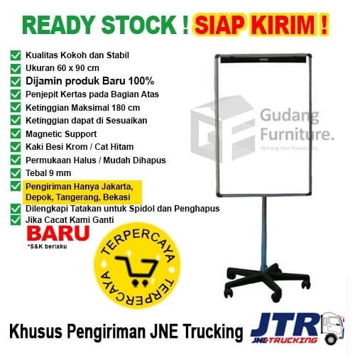 Jual Papan Tulis Flip Chart SAKANA 60x90cm ( Roda 5 ) | Shopee Indonesia