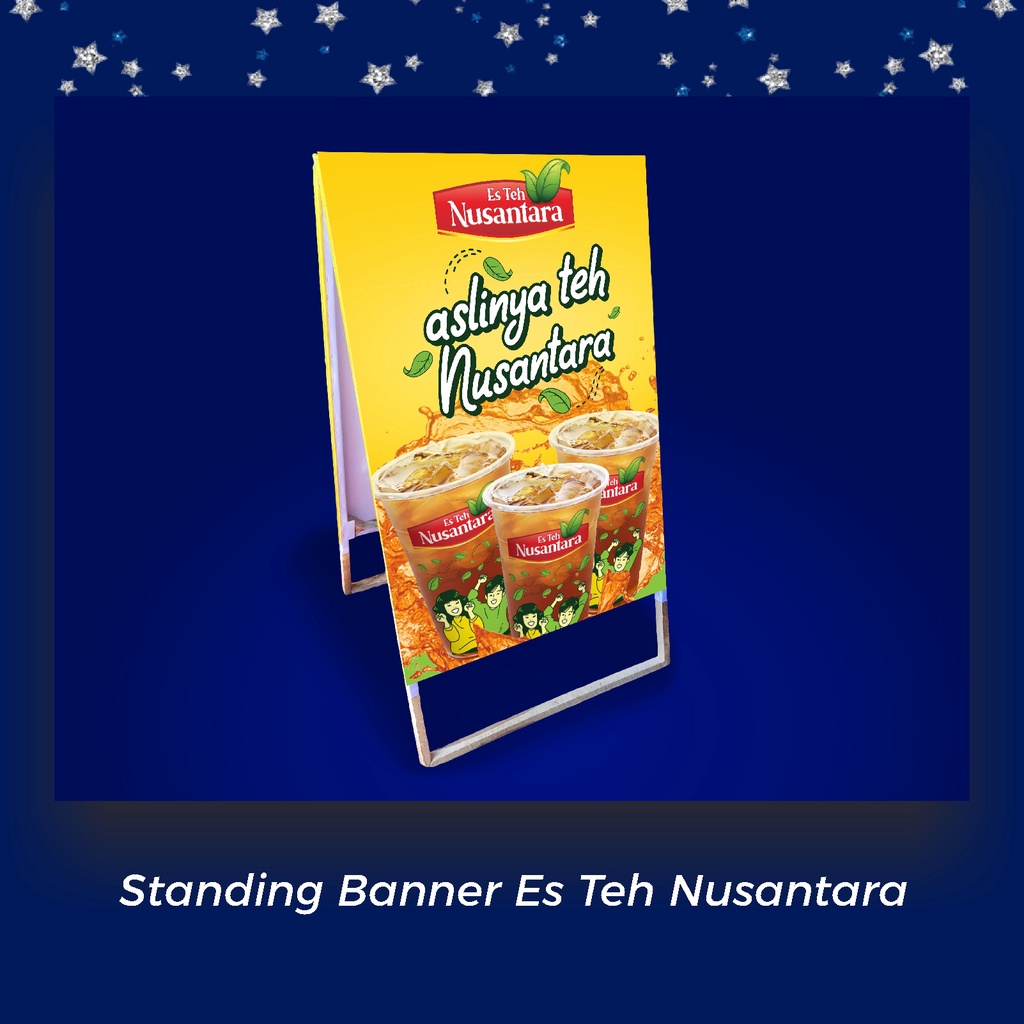 Jual A Spanduk / Banner Segitiga Es Teh Nusantara | Shopee Indonesia