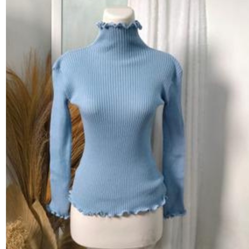 Jual DAISY CURLY SWEETER RAJUT TURTLENECK KRIWIL/ INNER RAJUT DAISY ...