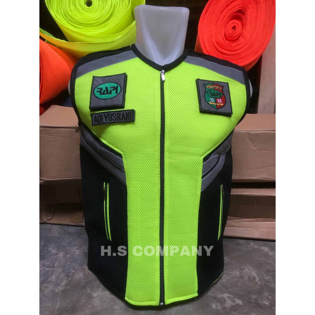 Jual Rompi Rapi Bahan Double Mesh Jala Tebal/Rompi Tebal/Rompi Jala ...
