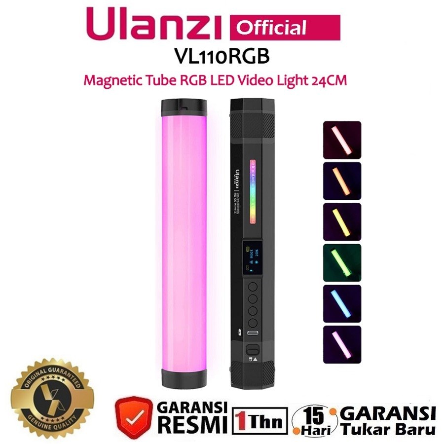 Jual Ulanzi Vijim VL110 RGB 24cm Magnetic RGB Tube LED Light | Shopee Indonesia