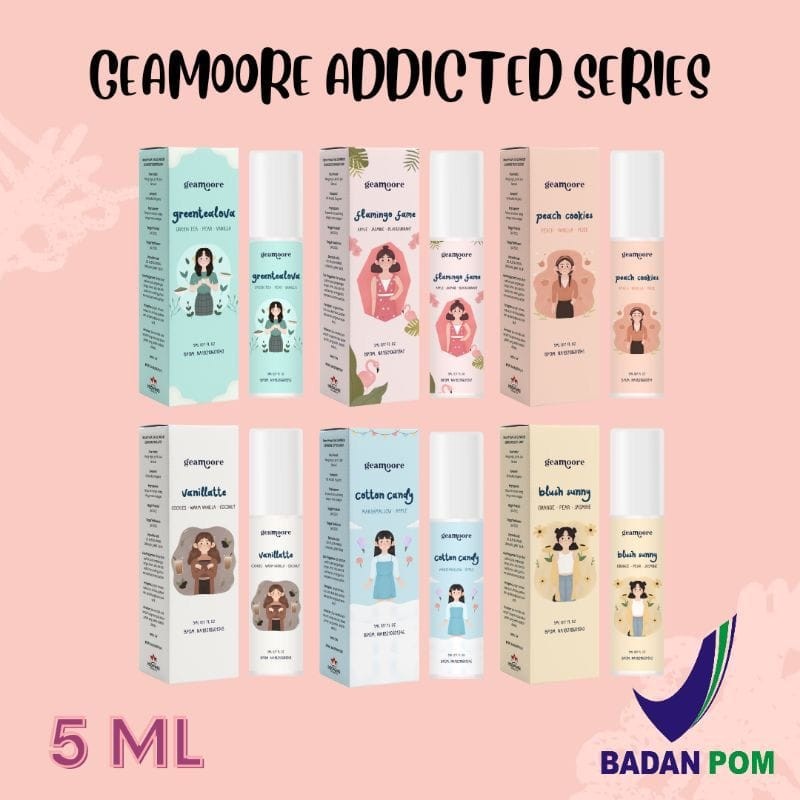 Jual (BPOM) Geamoore Parfum Addicted Series Roll On 5ml / Perfume ...