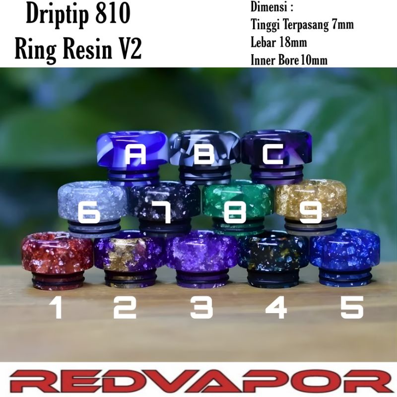 Jual Driptip 810 RING RESIN V2 Goon Drop Dead Artha Zeus Reload | D8019 ...