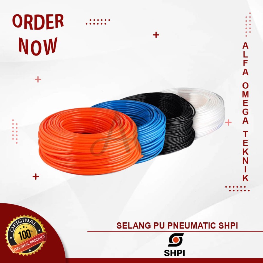 Jual SELANG PU 8MM x 6MM HITAM SHPI PNEUMATIC TUBE HOSE POLYURETHANE ...