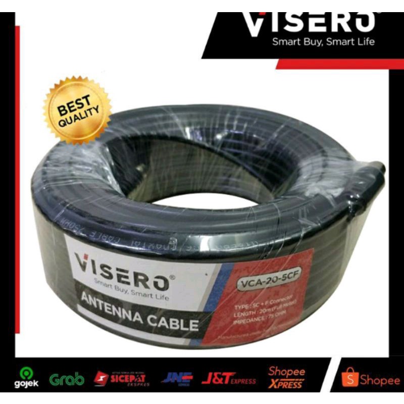 Jual kabel antena TV visero 20 meter | Shopee Indonesia