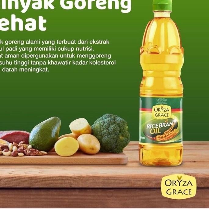 Jual ORYZA GRACE RICE BRAN OIL 1 LITER MINYAK BEKATUL PADI FREE Super Corn | Shopee Indonesia
