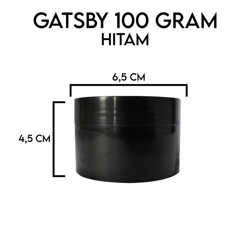 Jual Tempat Pomade Gatsby 100gr Hitam Solid Bahan Pp | Shopee Indonesia