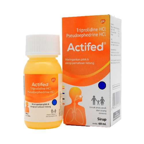 Jual ACTIFED KUNING SIRUP 60 ML UNTUK PILEK & FLU DEWASA DAN ANAK ANAK ...