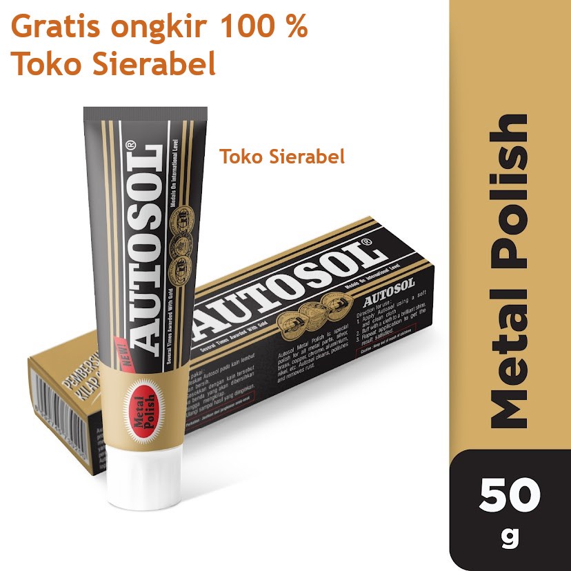 Jual AUTOSOL METAL POLISH 50 GRAM 50GR PENGKILAP LOGAM POLIS METAL CHROME STAINLESS PEMBERSIH ...