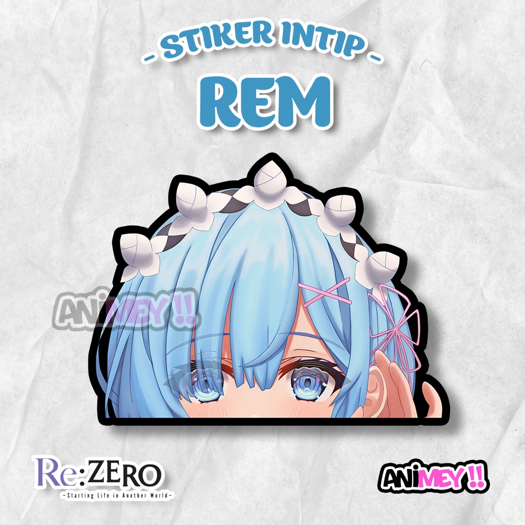 Jual Stiker Intip Rem Re Zero / Sticker Anime Waterproof | Shopee Indonesia