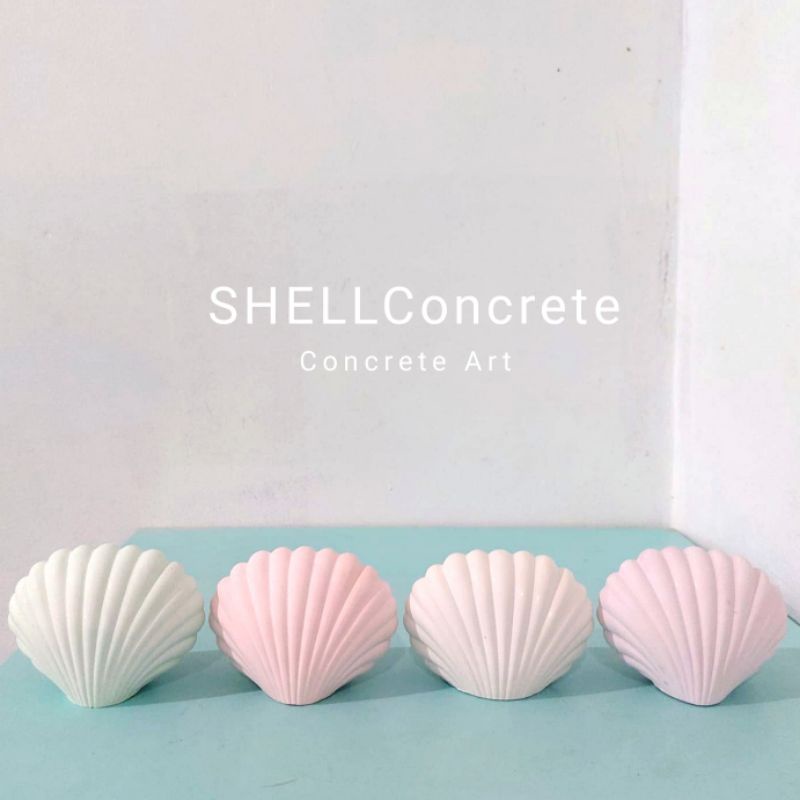 Jual SEASHELL CONCRETE / PROPS FOTO HOME DECOR Dekorasi Rumah Properti ...