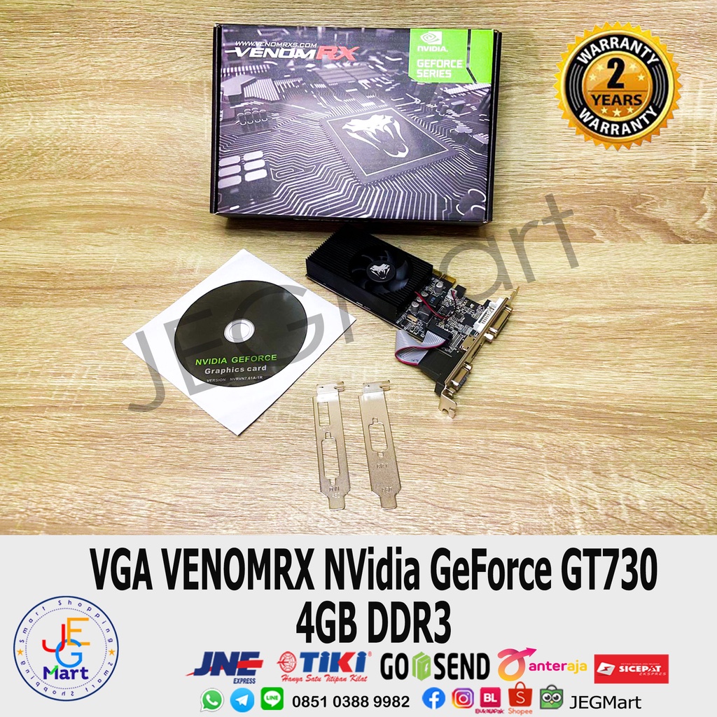 Jual VGA VENOMRX NVidia GeForce GT730 4GB DDR3 | Shopee Indonesia