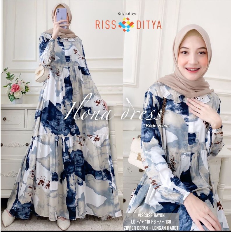 Jual ILONA DRESS KODE VENUS BY RISS DITYA | Shopee Indonesia