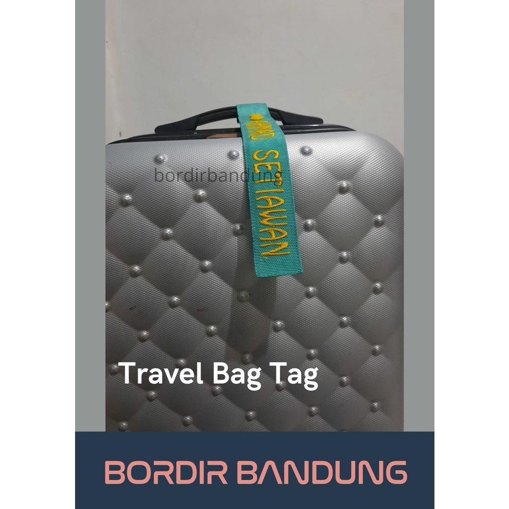 Jual Gantungan Penanda Nama Koper Bag Tag Bordir Warna Custom Besar ...