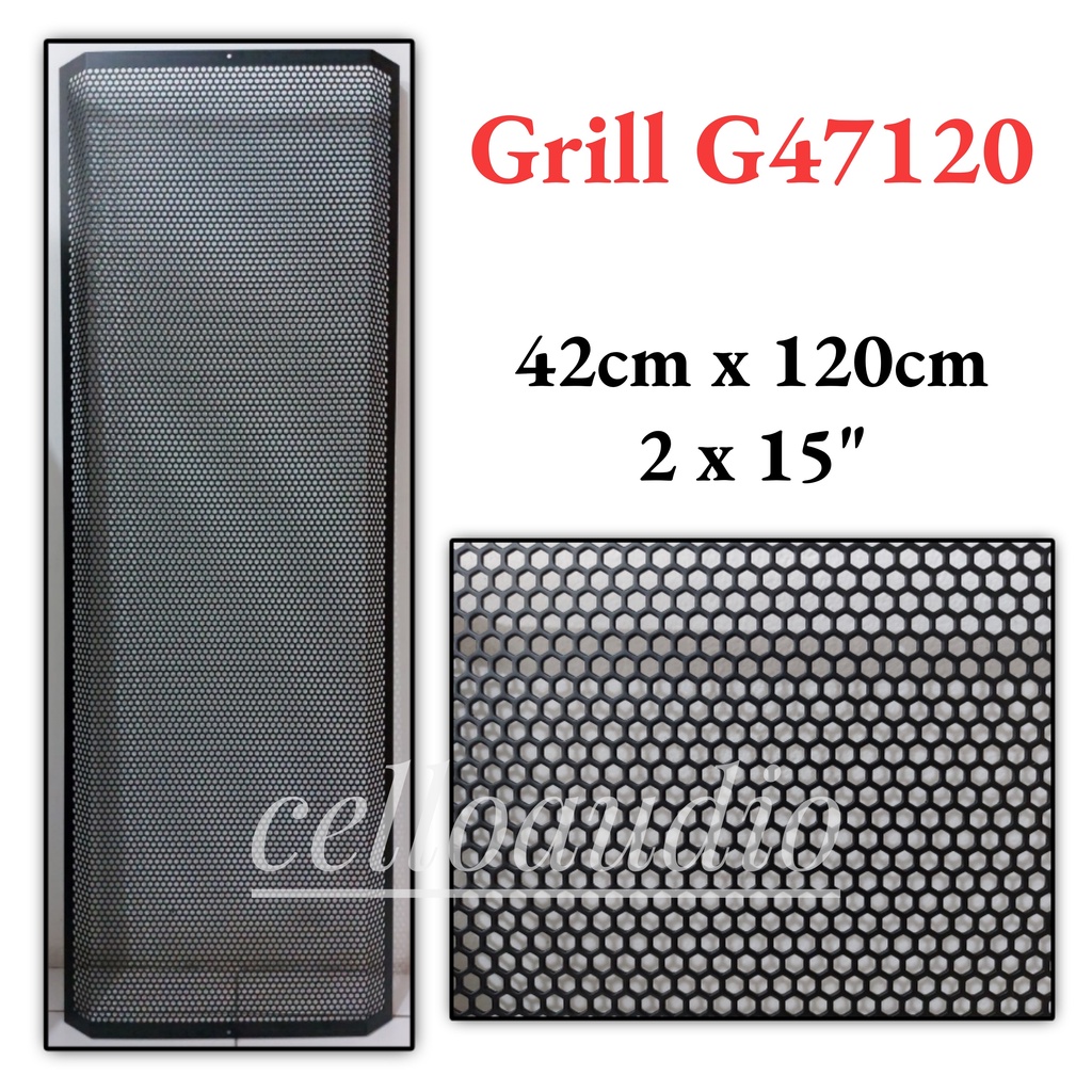 Jual Grill Speaker Besi Import G47120 / 2 x 15 inch | Shopee Indonesia