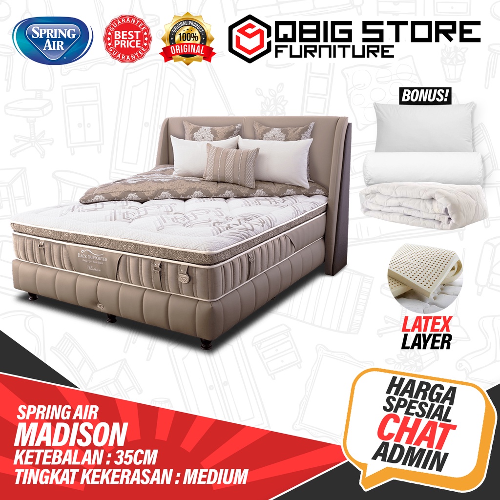 Jual Kasur Springbed Spring Air Madison FULL SET Spring bed matras ...