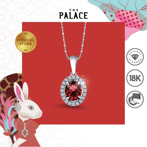 Jual The Palace Ruby Colour Stone Pendant / Liontin ( hanya pendant/liontin ) | Shopee Indonesia
