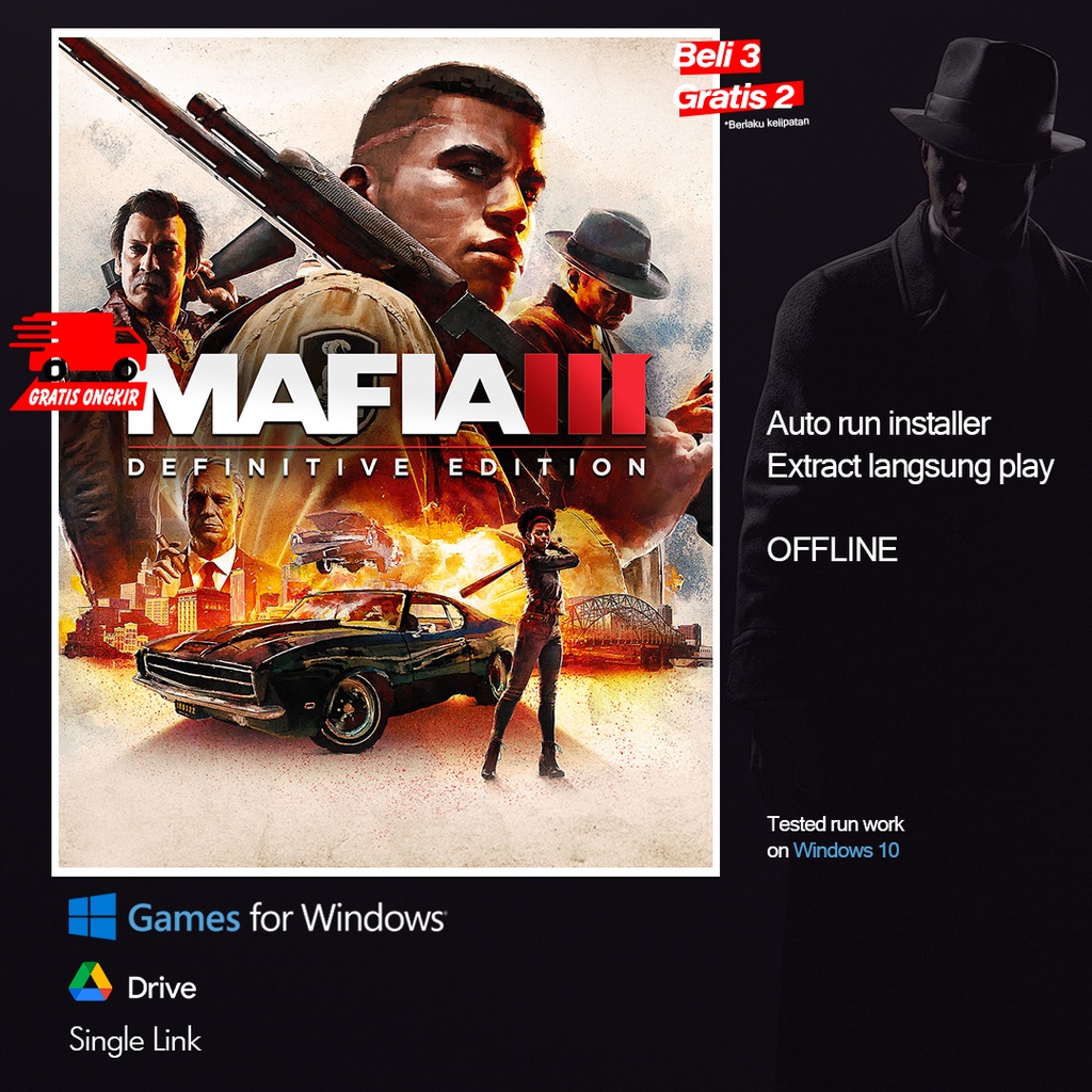 Jual Mafia III Definitive Edition - Game PC Action Adventure | Shopee ...