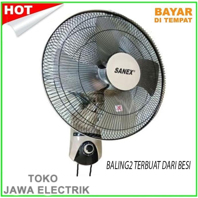 Jual KIPAS ANGIN DINDING / TORNADO BESI / WALL FAN SANEX 18 INCH - WF ...