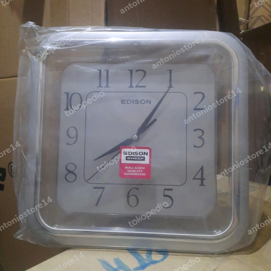 Jual Jam Dinding Edison EQ 22 B16 Ukuran 28.5cm x 28cm | Shopee Indonesia