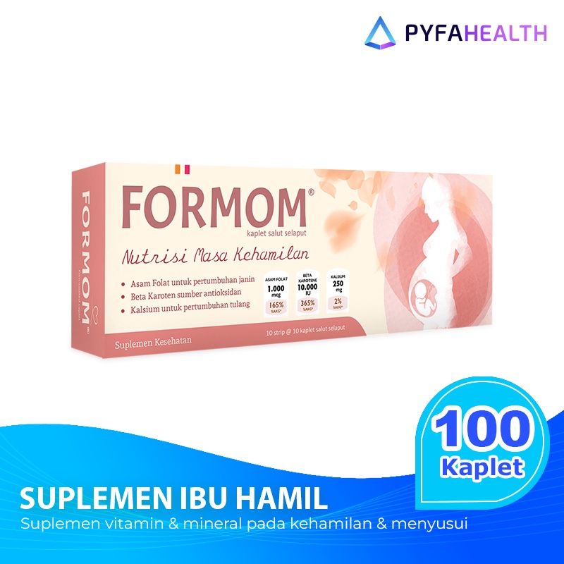 Jual For Mom Suplemen Multivitamin Ibu Hamil - 100 Kaplet Salut Selaput ...