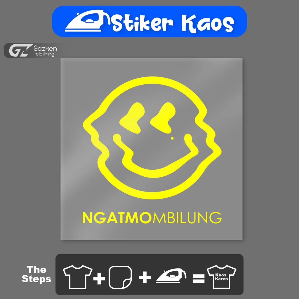 Jual Stiker Kaos Ngatmombilung Sticker Sablon Tempelan Baju Logo Musisi ...