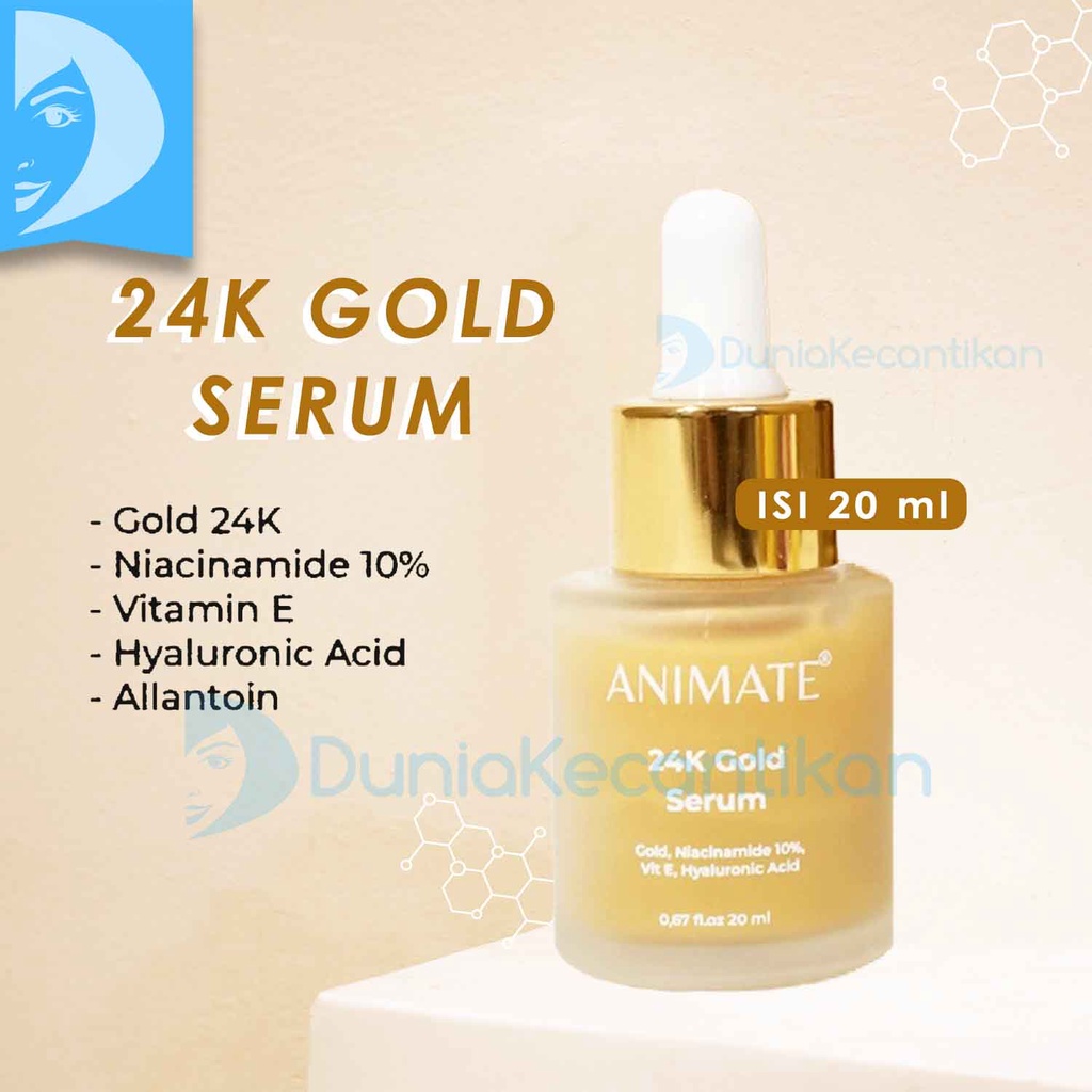 Jual Animate Whitening Face Serum Dark Spot Rich Nutrition 24K Gold ...