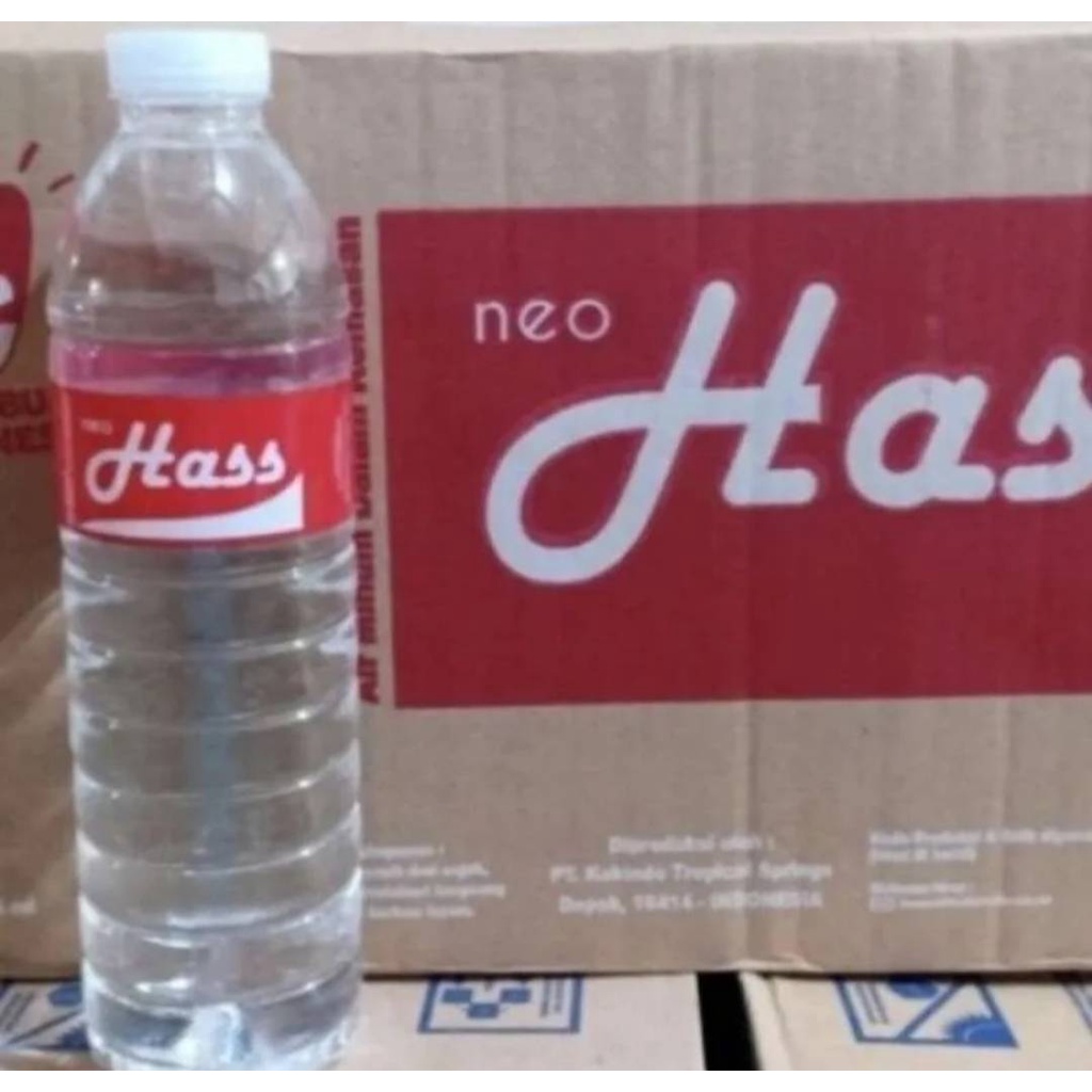 Jual HASS Air mineral Neo Hass 600 ml x 24 botol [1 Dus / botol tanggung] ; SAMEDAY / INSTAN ...